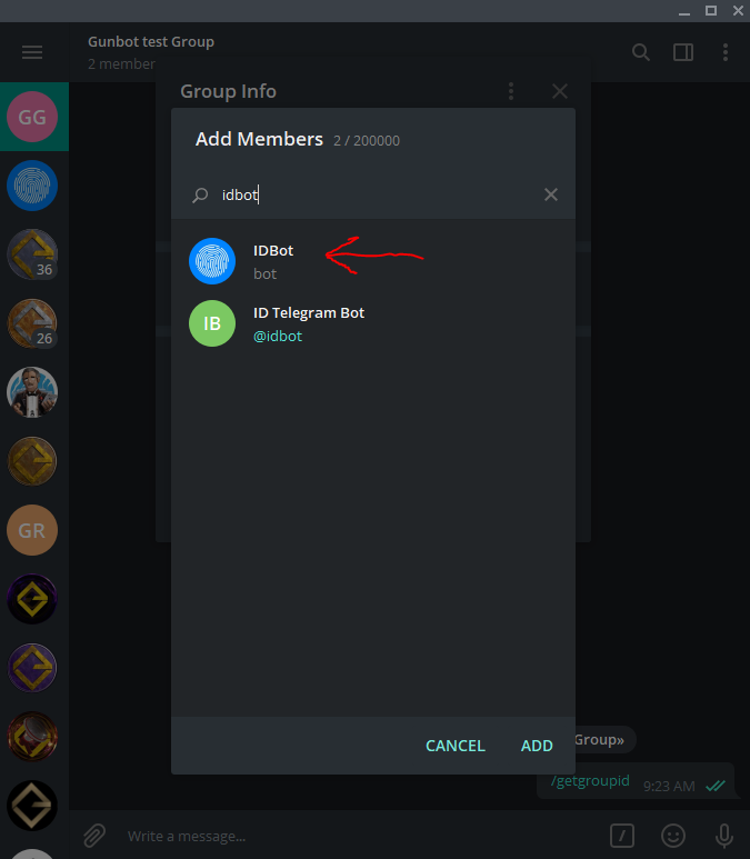 Telegram bot setup – Broxynet